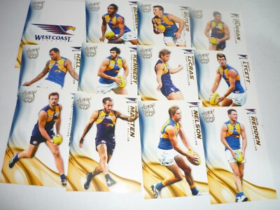 * SELECT CERTIFIED 2016 - WEST COAST EAGLES COMMON TEAMSET X12 CARDS ...