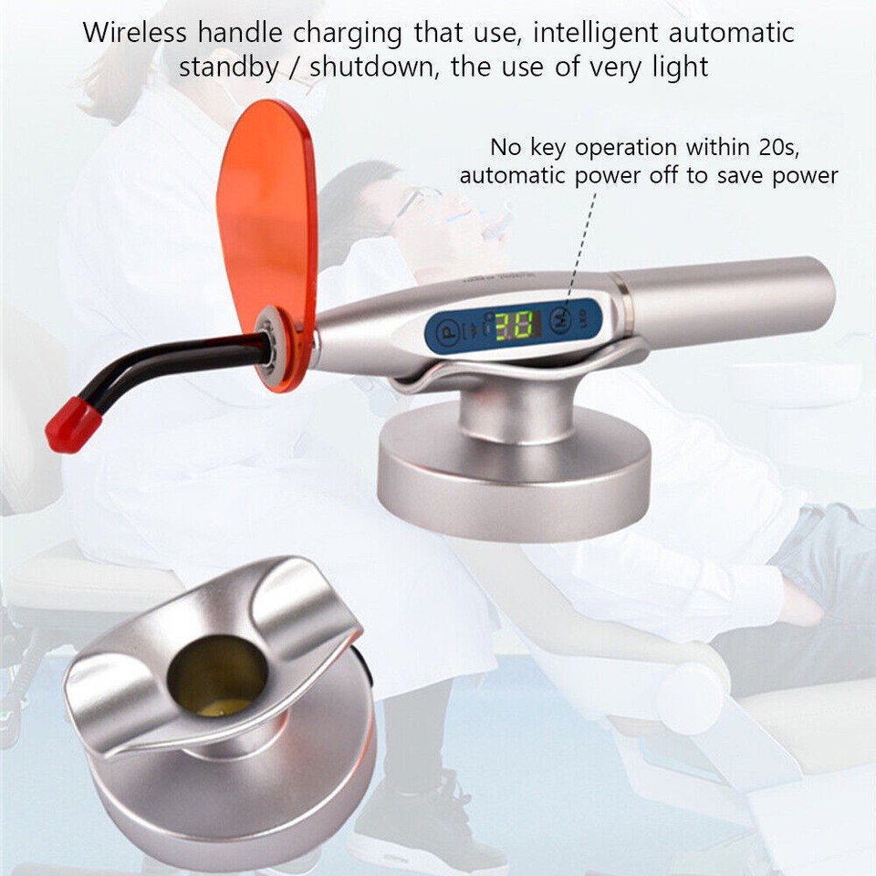 Dental Wireless Cordless LED Cure Curing Light Lamp 2000mw 5W Tool ...