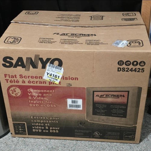 Sanyo 24” CRT TV Retro Gaming Video Game Flat Screen DS24425 Brand NEW ...