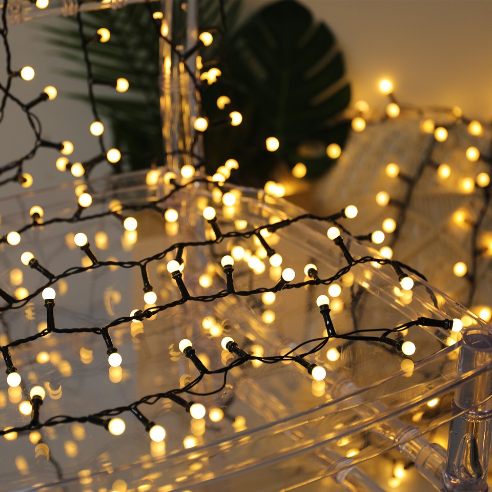 300/550 LED String Lights Globe Fairy Lights Mini Ball String Lights w ...
