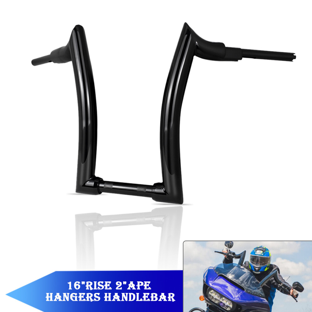 16'' Rise Handlebar Ape Hanger Motorcycle Handle bars Fit For Harley ...