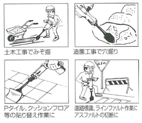 MOKUBA Scraper Chisel Bit B-21-350 Hex.Shaft 17mm For Hammer Drill ...