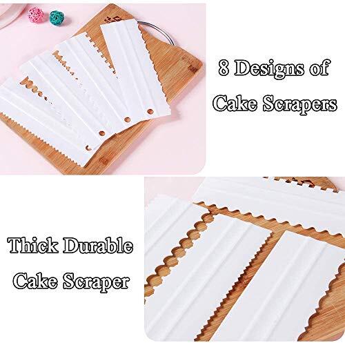9 Pack Cake Scraper Set Cake Decorating Comb for Kitchen Baking Mold ...