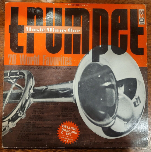 MUSIC MINUS ONE Trumpet MMO Records 70 World Favorites + Sheet Music ...