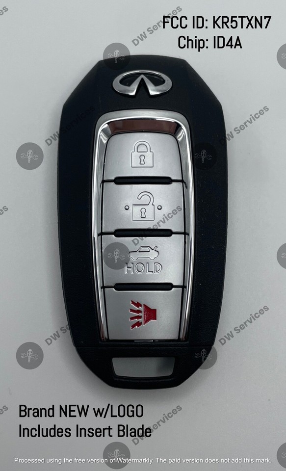 NEW! Infiniti Q60 / Q50 PROXIMITY Remote SMART key Fob KR5TXN7 / 285E3 ...