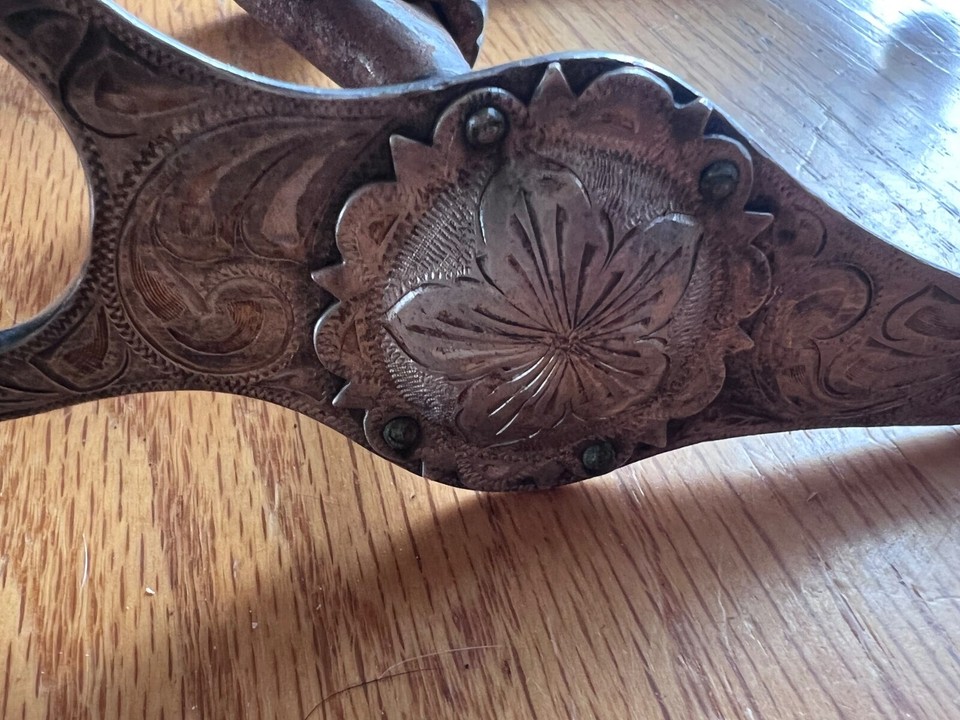 *VINTAGE VOGT MAKER STERLING SILVER WESTERN HORSE HEADSTALL SHOW MULLEN ...