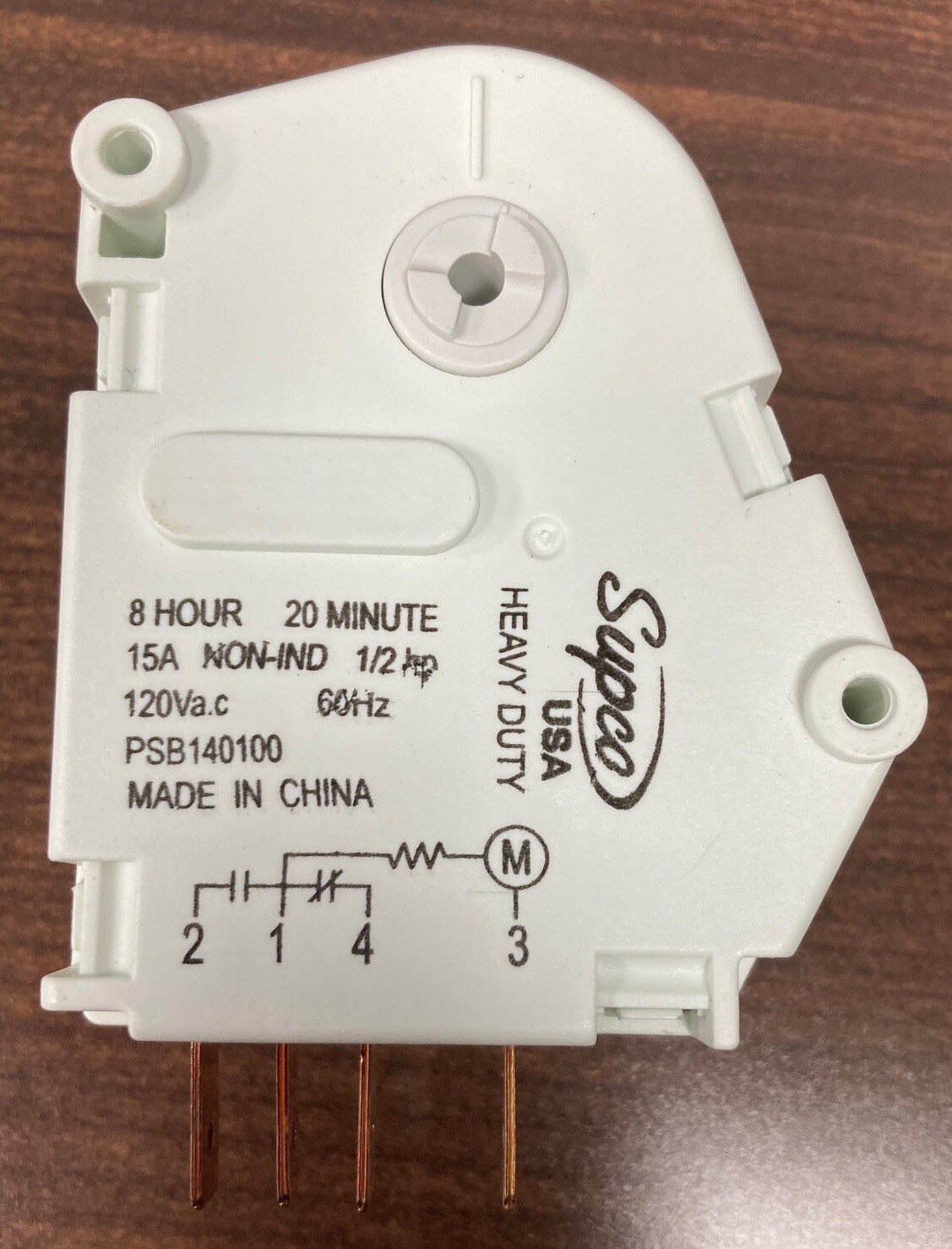 SUPCO Heavy Duty DEFROST TIMER 15A PSB140100