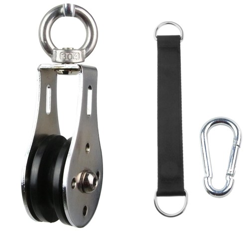 Pulley Wheel Stainless Steel Small Pulley Block 360 Degree Rotating ...