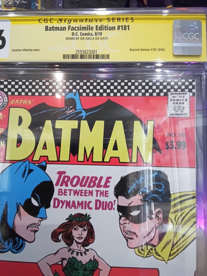batman 181 facsimile cgc signed by Joe Giella | eBay