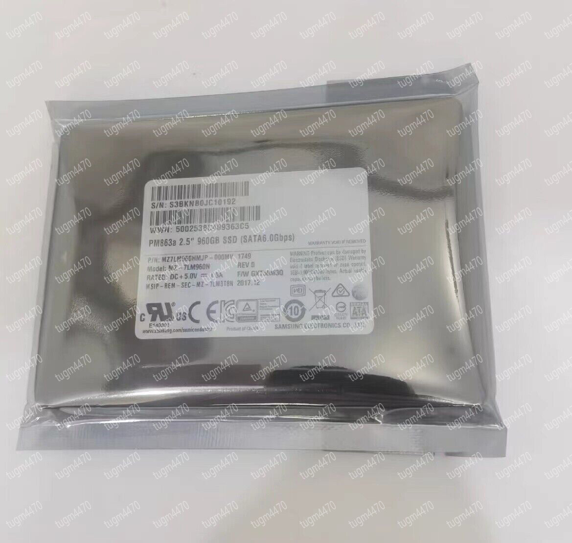 Samsung PM863a 960G SATA Data Center Solid State Drive Enterprise Class ...