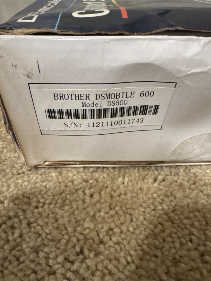 Brother DSmobile 600 Pass Through Compact Scanner DS600 With Carrying ...