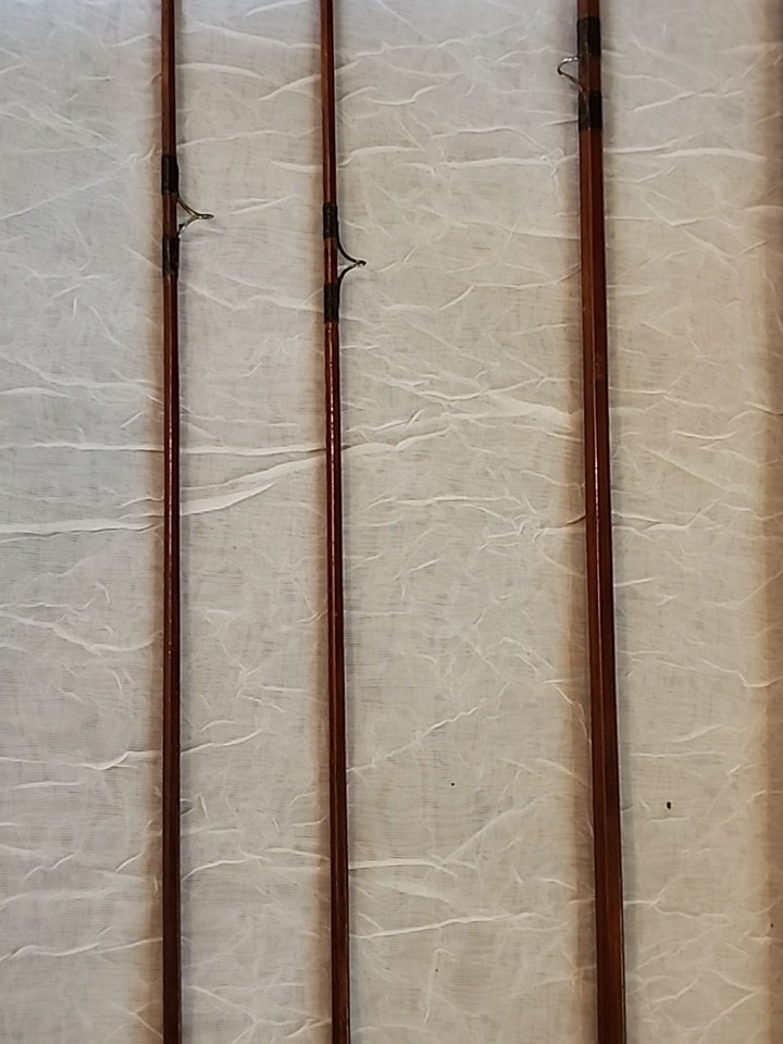 Vtg 3 Piece Octagon Bamboo Fly Rod Air Flex Supreme W/Extra Tip /No ...