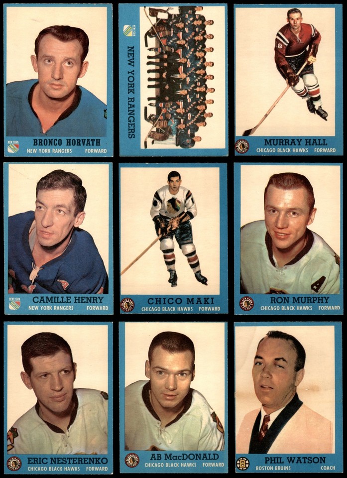 1962-63 Topps Hockey Near Complete Set 3.5 - VG+ 6894322 (19 / 66 cards ...