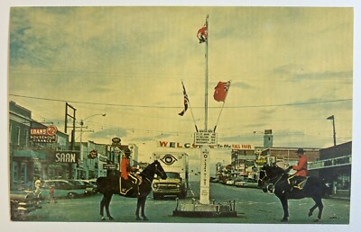 Mile Zero Post B. C. Canada Mounties Postcard, Unposted Card | eBay