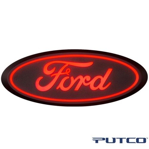 Putco Luminix Ford Red LED Tailgate Emblem 92604 for 2015-2023 Ford F ...