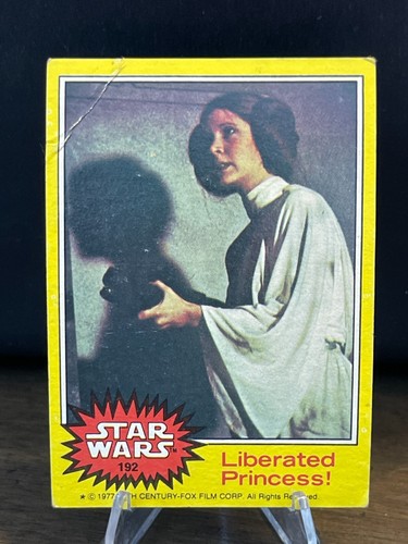 Star Wars 1977 Topps Liberated Princess Leia #192 Vintage READ | eBay