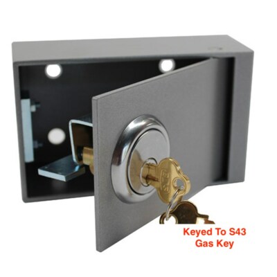 ADI High Security Wall Mountable Key Box / Safe Keyed to S43 Gas Meter ...