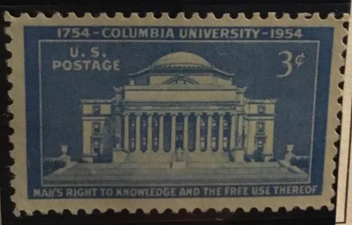 1953 Columbia University Stamp, 3 Cents | eBay