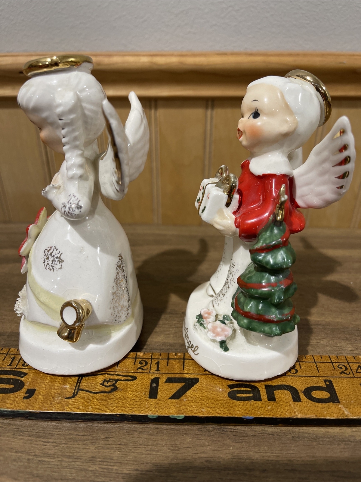 Pair of Vintage Japan Boy & Girl December Angels Ceramic Figurines ...