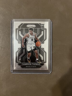 2021-22 Panini Prizm Cameron Cam Thomas Base Prizm Rookie #297 Brooklyn ...