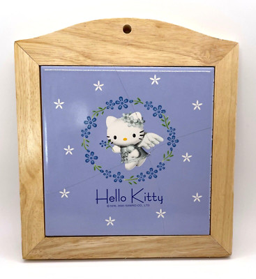 Vintage 2000 Hello Kitty Blue Angel Wing Trinket Trivet By Sanrio ...