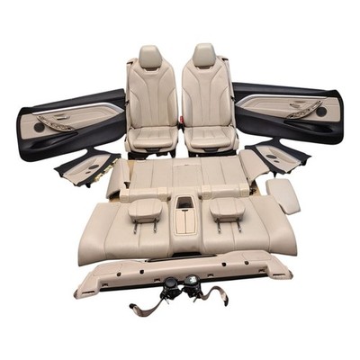 BMW F33 4 Series Seat Set Oyster Cream Heated Electric Leather | eBay UK