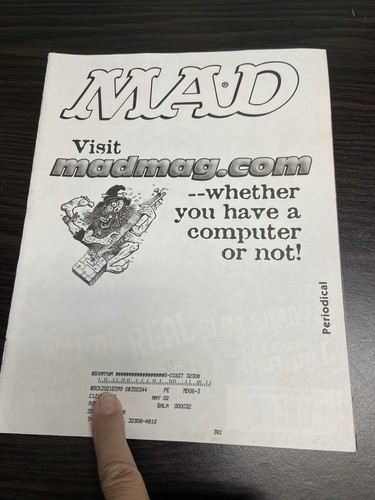 MAD MAGAZINE #406 JUNE 2001 WITH MAILER EMINEM THE REAL SLIM SHADY A ...