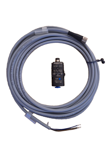 Festo 527461 Pressure Sensor SDE5-V1-0-Q6E-P-M8 & Cable 541334 | eBay UK