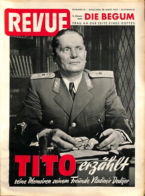 REVUE Magazine 28 March 1953 - TITO | eBay