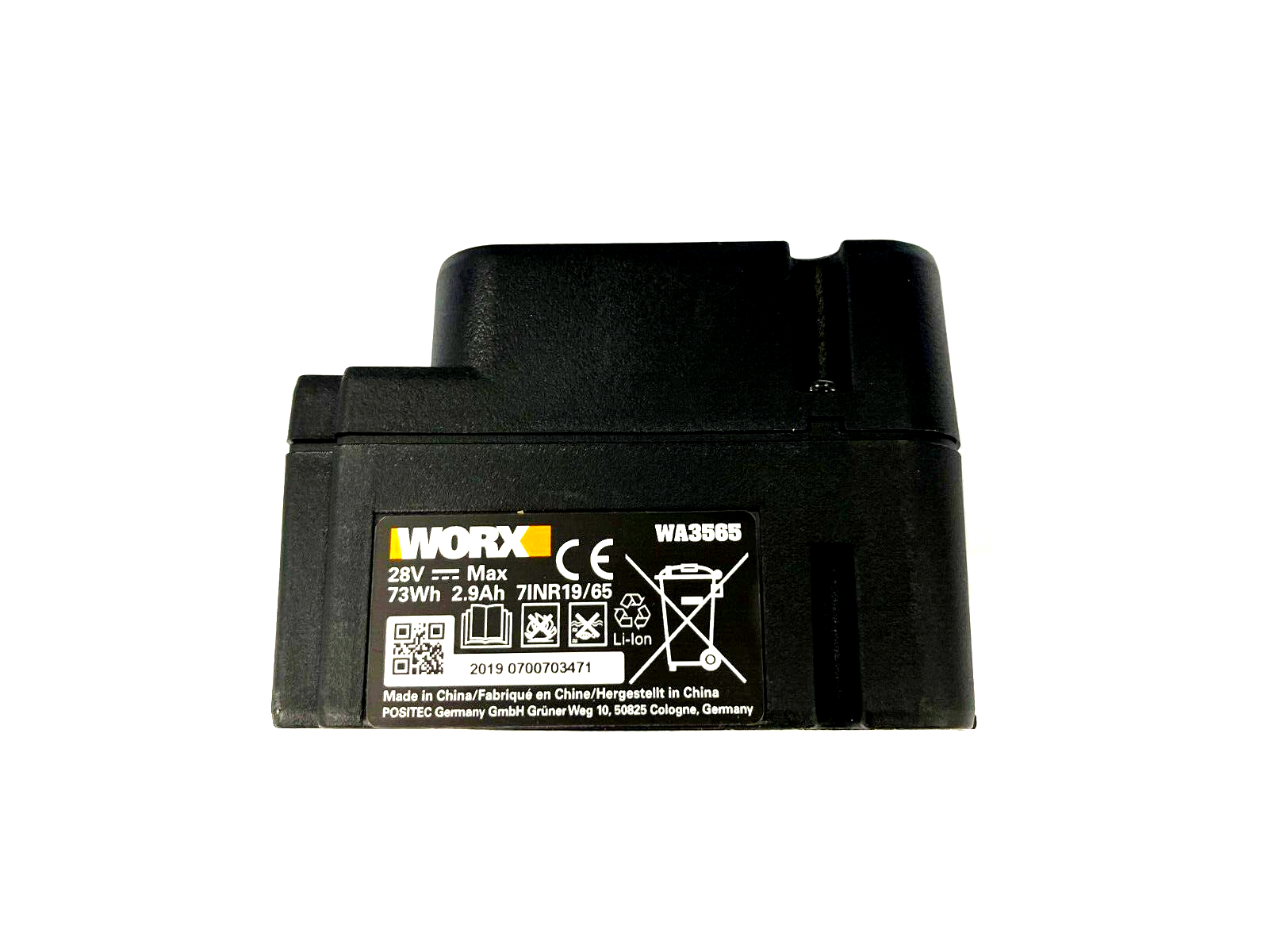 WORX Replacement 28V 2.9Ah Battery WA3565 for Robotic Lawnmower WG790E ...