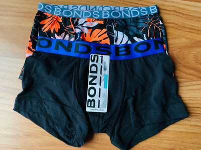 Bonds Boys 2 Pack Pair Trunks Size 8-10 Boxers Underwear Briefs | eBay ...