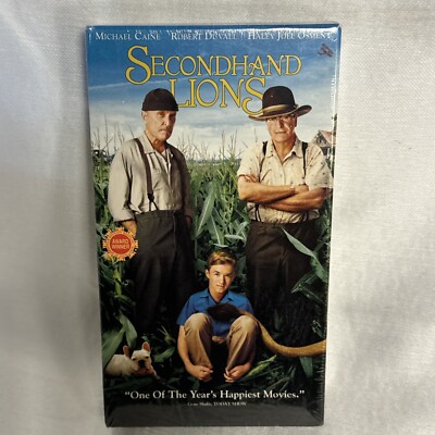 Secondhand Lions VHS Movie 2004 Haley Joel Osment, Michael Caine New Sealed 794043684234| eBay