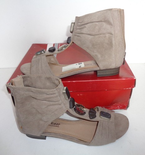 Marco Tozzi Ladies Womens Taupe Shoes Party Open Toe Sandals Heels New ...