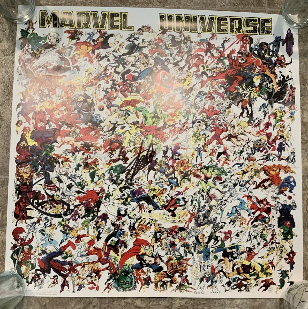 Marvel universe poster 20 x 20 signed by STAN LEE | eBay