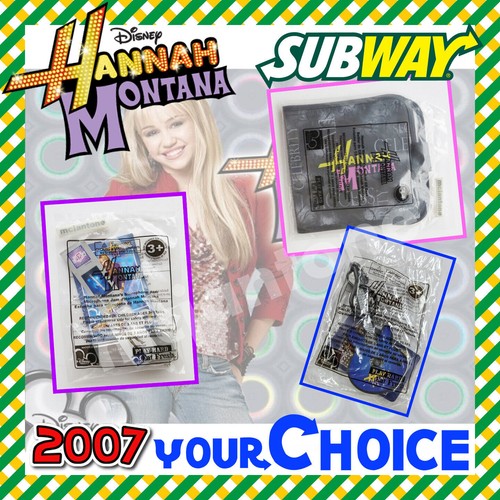 Subway 2007 HANNAH MONTANA Miley Cyrus MUSIC Rock Star TV Show YOUR Toy ...