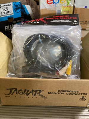 MONITOR Audio/Video(AV) Cable COMPOSITE Original Atari Jaguar Sealed ...