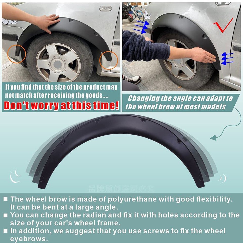 For Nissan 350z 370z 300ZX 4Pcs 3" Fender Flares Extra Wide Body Kit ...