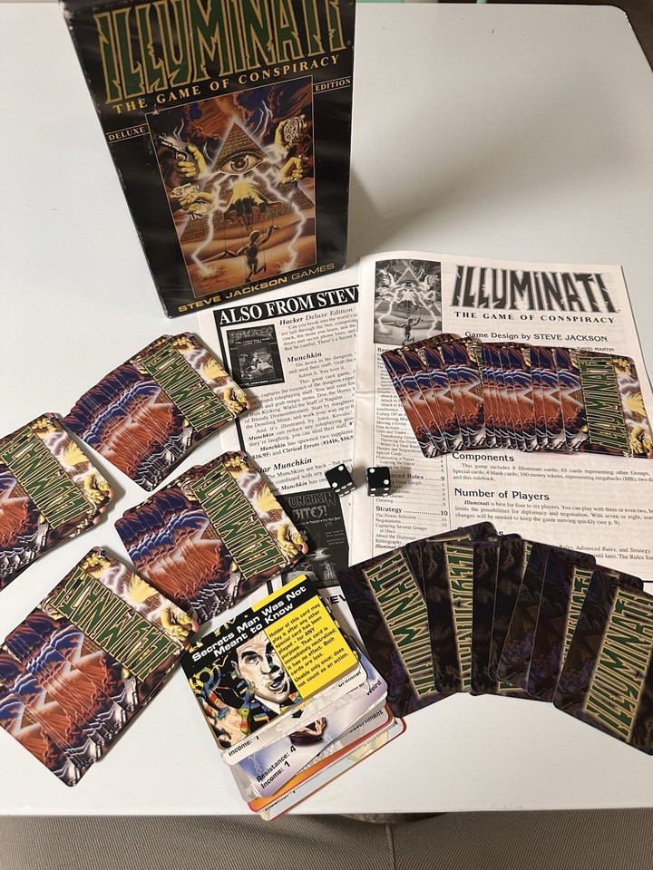 Illuminati: The Game of Conspiracy Deluxe Edition Card Game Steve ...