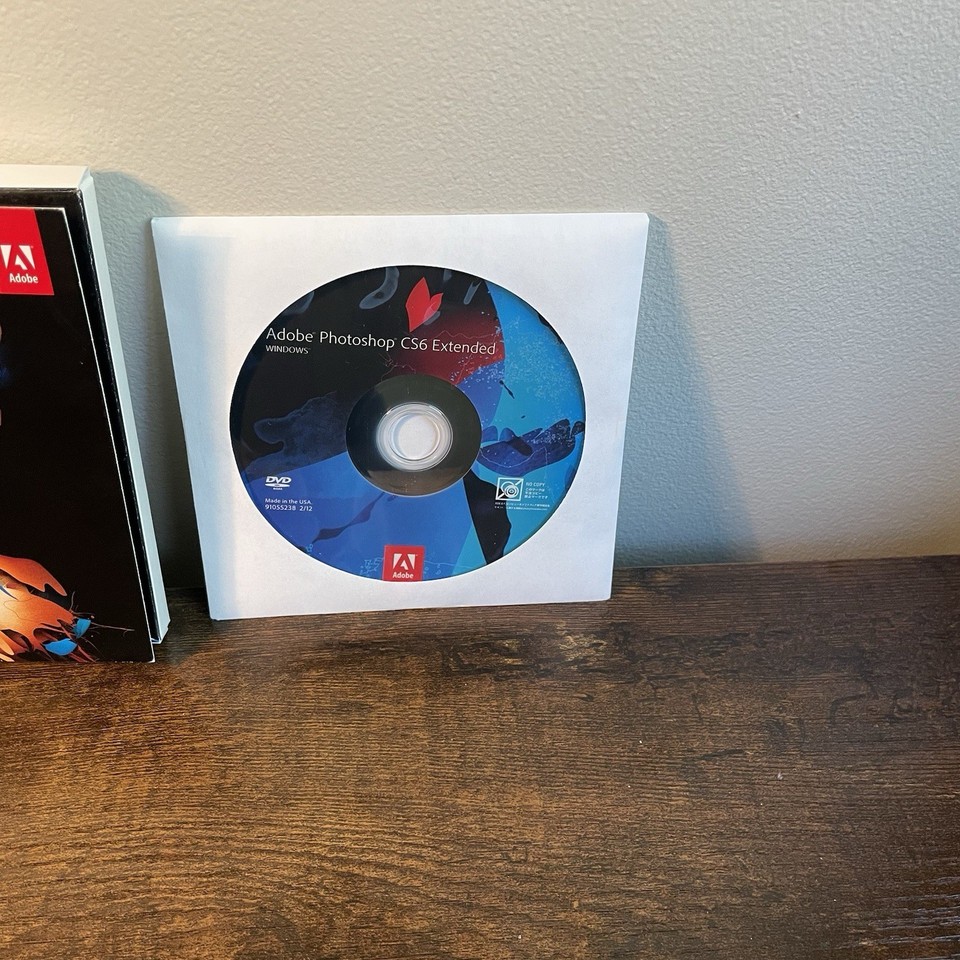 Adobe Photoshop CS6 Extended for Windows - Disc and Serial Number | eBay