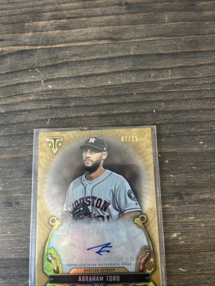 2020 Topps Triple Threads Rookie Auto Gold /25 Abraham Toro #RAC-AT ...