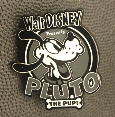 Disney pin 141471 Pluto the Pup Pluto 90th Anniversary black white 2020 dog head | eBay