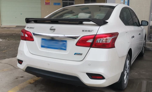 Double Layers Rear Spoiler Wing ABS Fit 2016-2019 Nissan Sentra ...