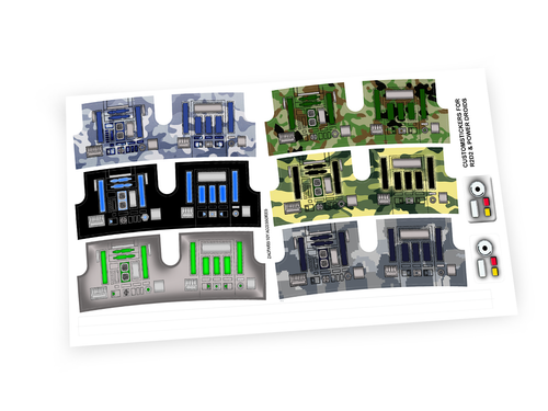 Custom Stickers for Star Wars Kenner R2-D2 Droids, Warfare theme and ...