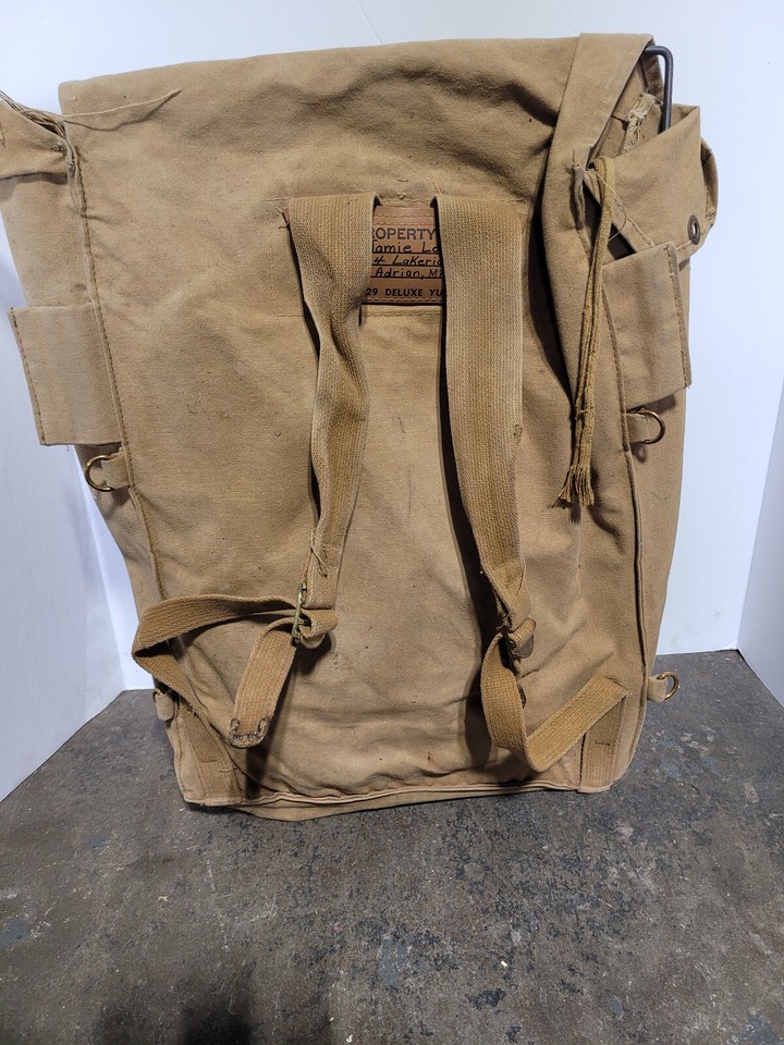 Vintage Official BSA Boy Scouts of America Canvas Backpack with Patches ...