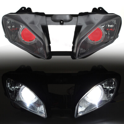 Fully Assembled Red Devil Eye Projector Headlight HID For Yamaha YZF-R6 ...