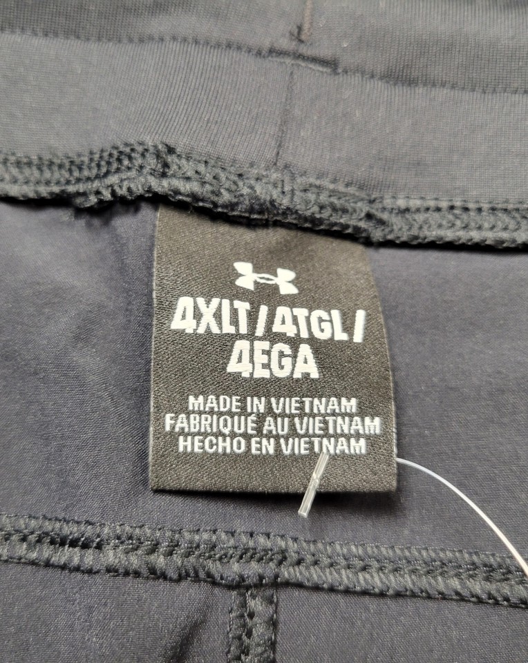 Under Armour Shorts Project Rock Mens Unstoppable Black Gray Size 4XLT ...