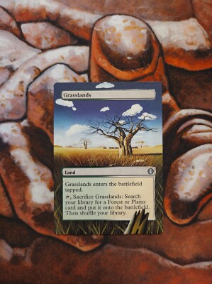 Magic the Gathering Grasslands #2 Hand Painted Unique Custom MTG ...