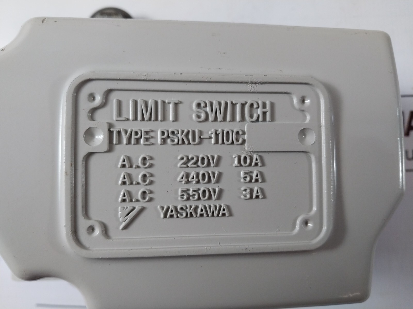 Yaskawa Psku-110c Limit Switch A.c 220v 10a | eBay