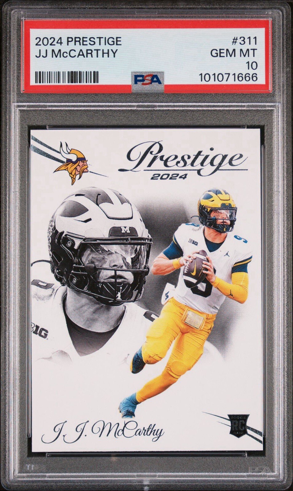 JJ McCarthy 2024 Prestige #311 Base Price Guide - Sports Card Investor