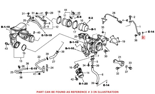 Genuine OEM Acura Turbocharger Oil Line Gasket | 1553359B003